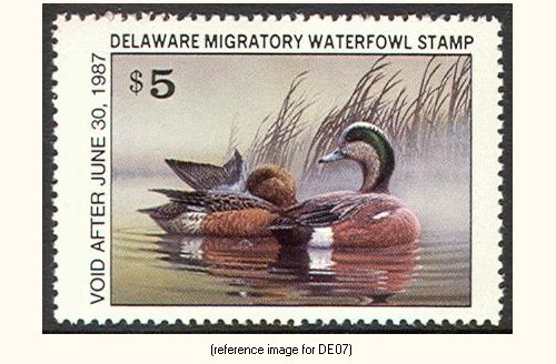 Delaware - Waterfowl Stamp (1980-Present) - Detail