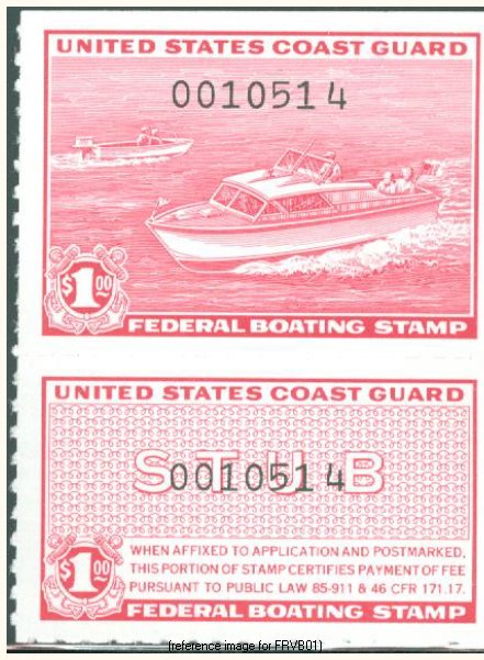 Federal Boating Stamps - Detail