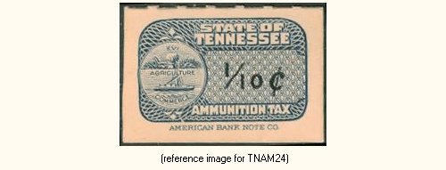 Tennessee - Ammunition Tax Stamp (1947-?) - Summary