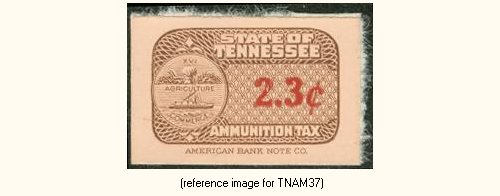 Tennessee - Ammunition Tax Stamp (1947-?) - Summary