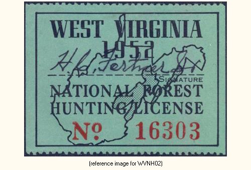 West Virginia - National Forests - Hunting License (1951-1971) - Summary