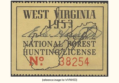 West Virginia - National Forests - Hunting License (1951-1971) - Summary