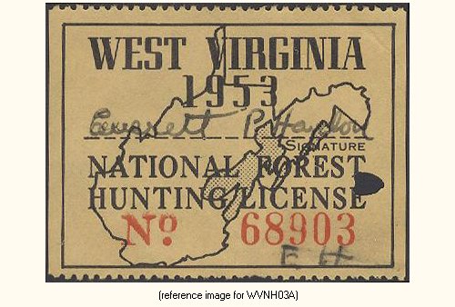 West Virginia - National Forests - Hunting License (1951-1971) - Summary