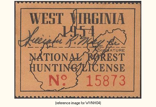 West Virginia - National Forests - Hunting License (1951-1971) - Summary