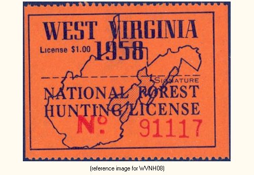 West Virginia - National Forests - Hunting License (1951-1971) - Summary