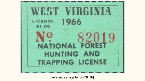 West Virginia - National Forests - Hunting License (1951-1971) - Summary