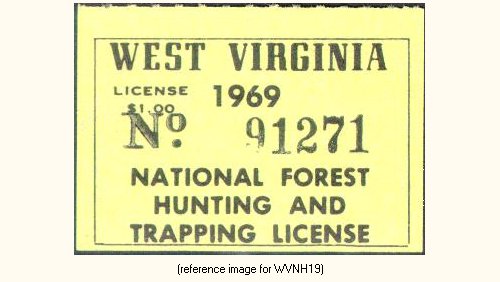 West Virginia - National Forests - Hunting License (1951-1971) - Summary
